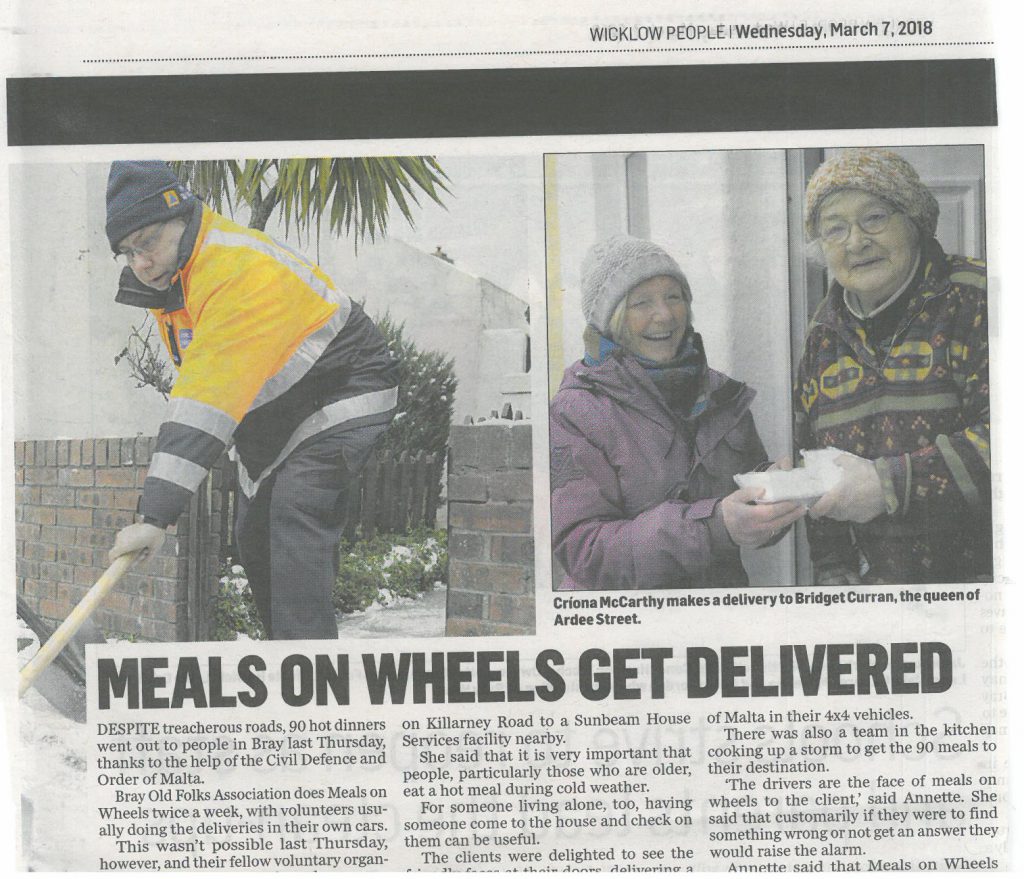 Wicklow People News Article | Civil Defence